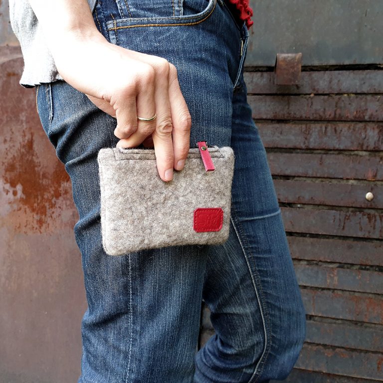 Key Holder - Felt - Leather - Handmade & Fairmade - Kyrgyzstan SiRo