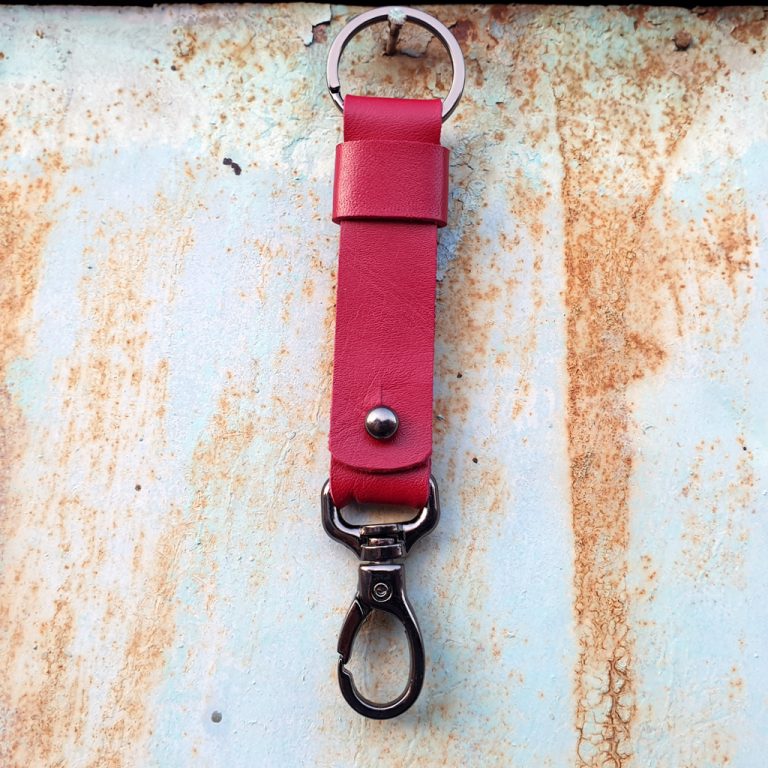 Leather Keychain - Red - Hand&Fairmade - Limited Editions - SiRo