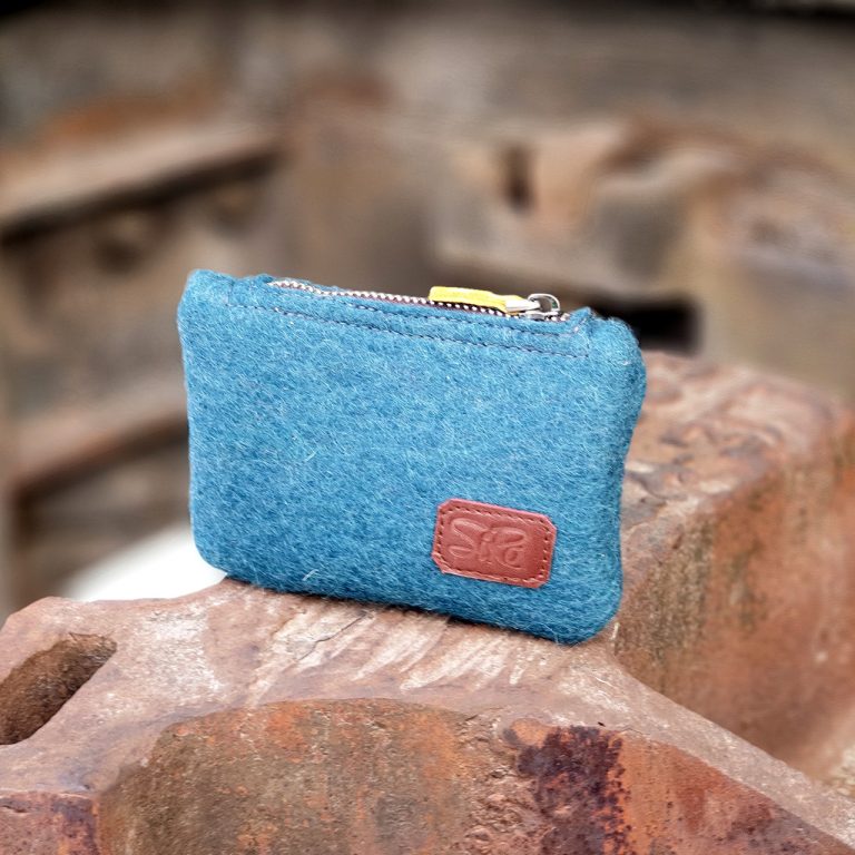 Make-up & Key holder - Felt & Leather - Handmade - Kyrgyzstan - SiRo